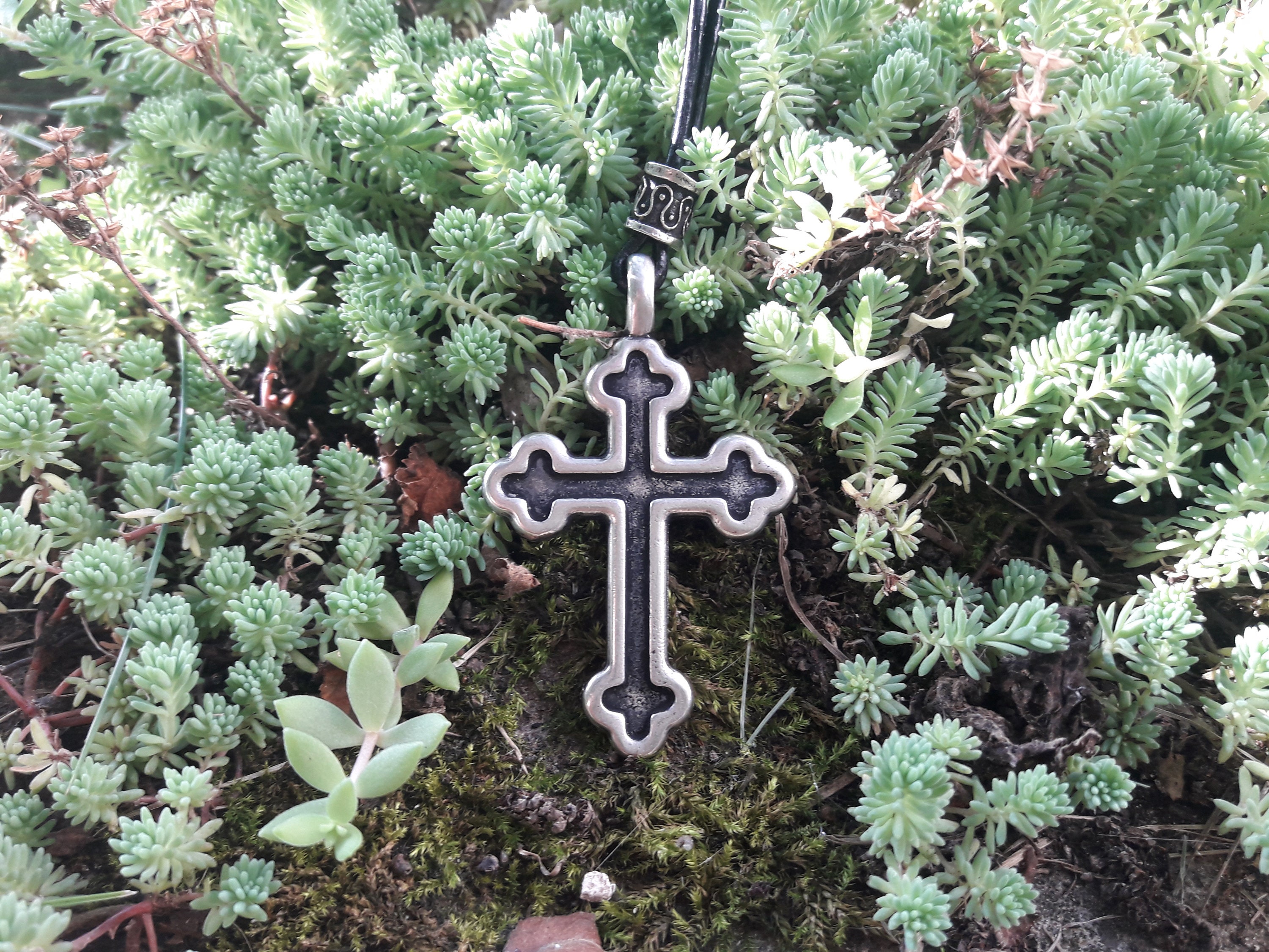 Serbian Orthodox Cross Leather Necklacenational Symbol of - Etsy