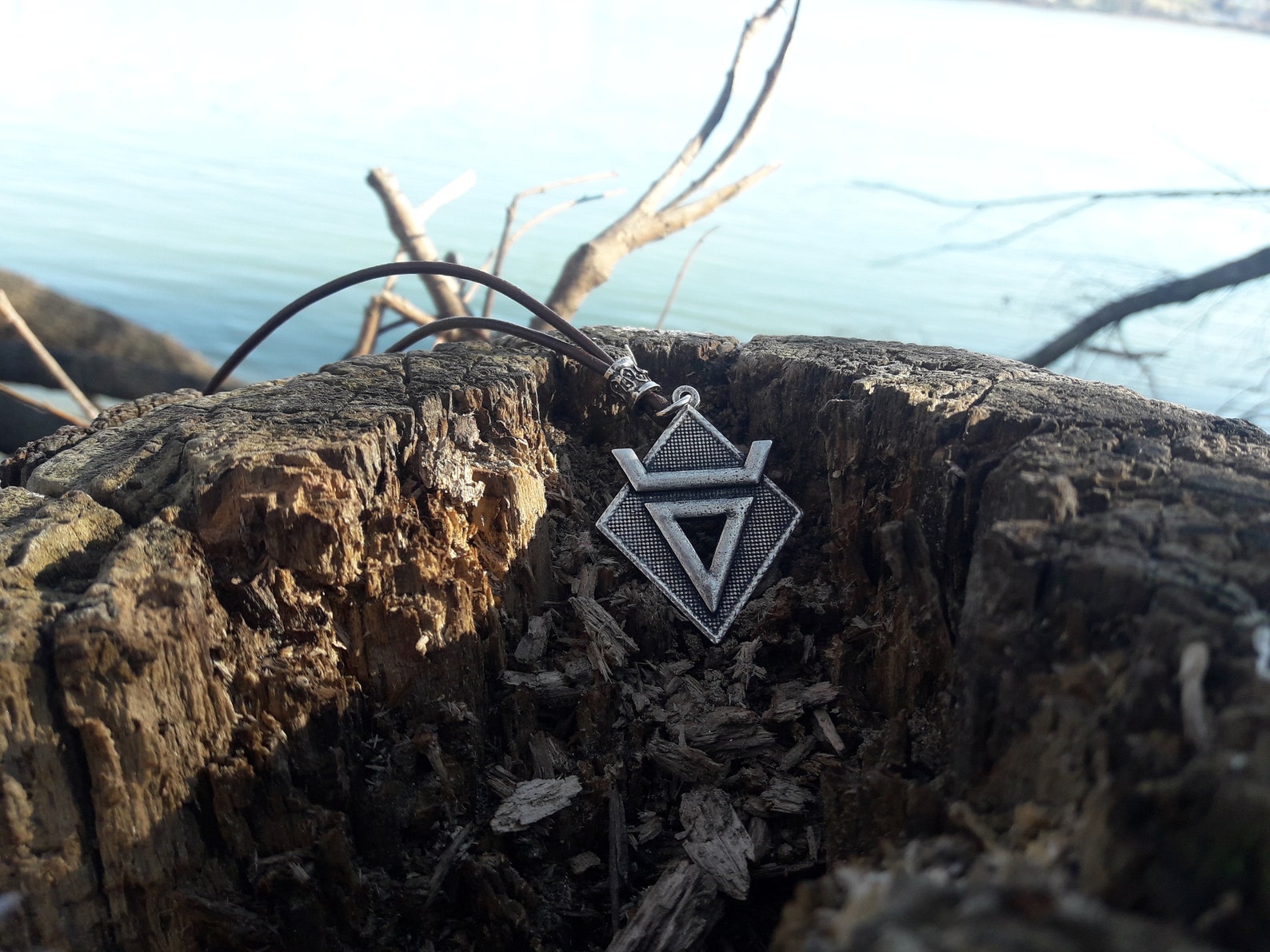 Veles Symbol Necklaceveles Slavic God Sign Jewelrygod of | Etsy