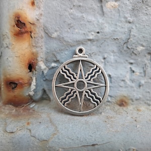 Seal of Shamash Symbol Pendant,ancient Assyrian Mesopotamian Sun God ...