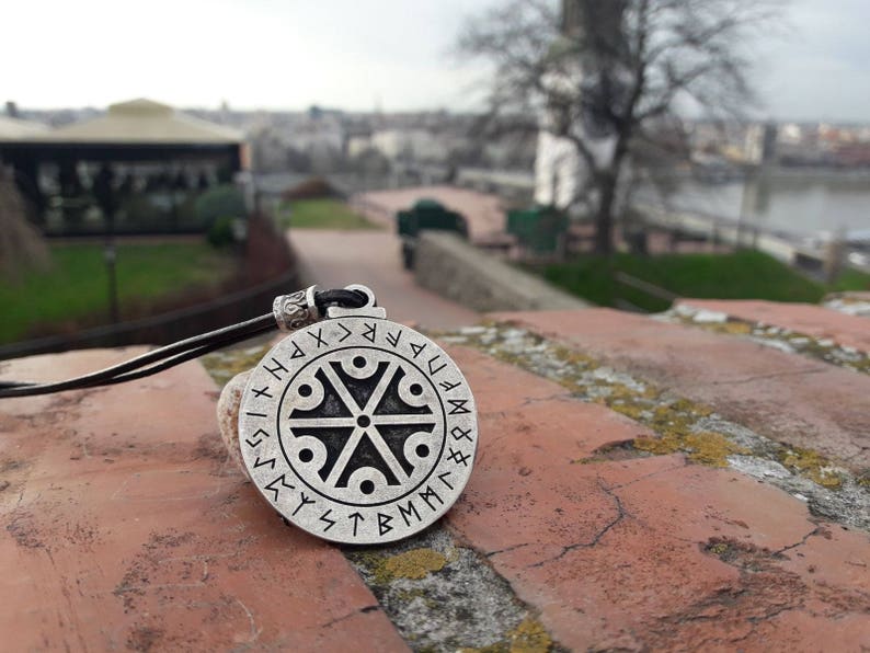 Perun God Symbol Leather Necklace,slavic Mythology,runic Alphabet ...