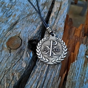 Christogram Necklace,monogram of Christ Sign Jewelry,chi Rho XP ...