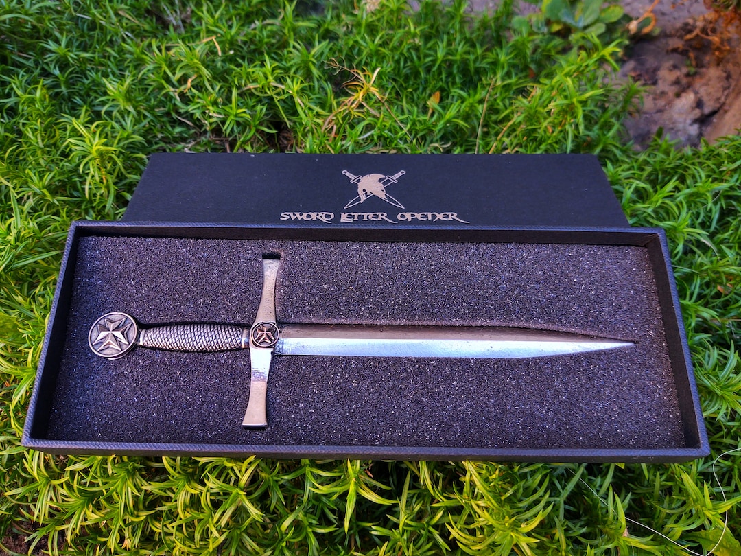 Medieval Sword Letter Opener With Maltese Cross,malta Cross Envelope ...