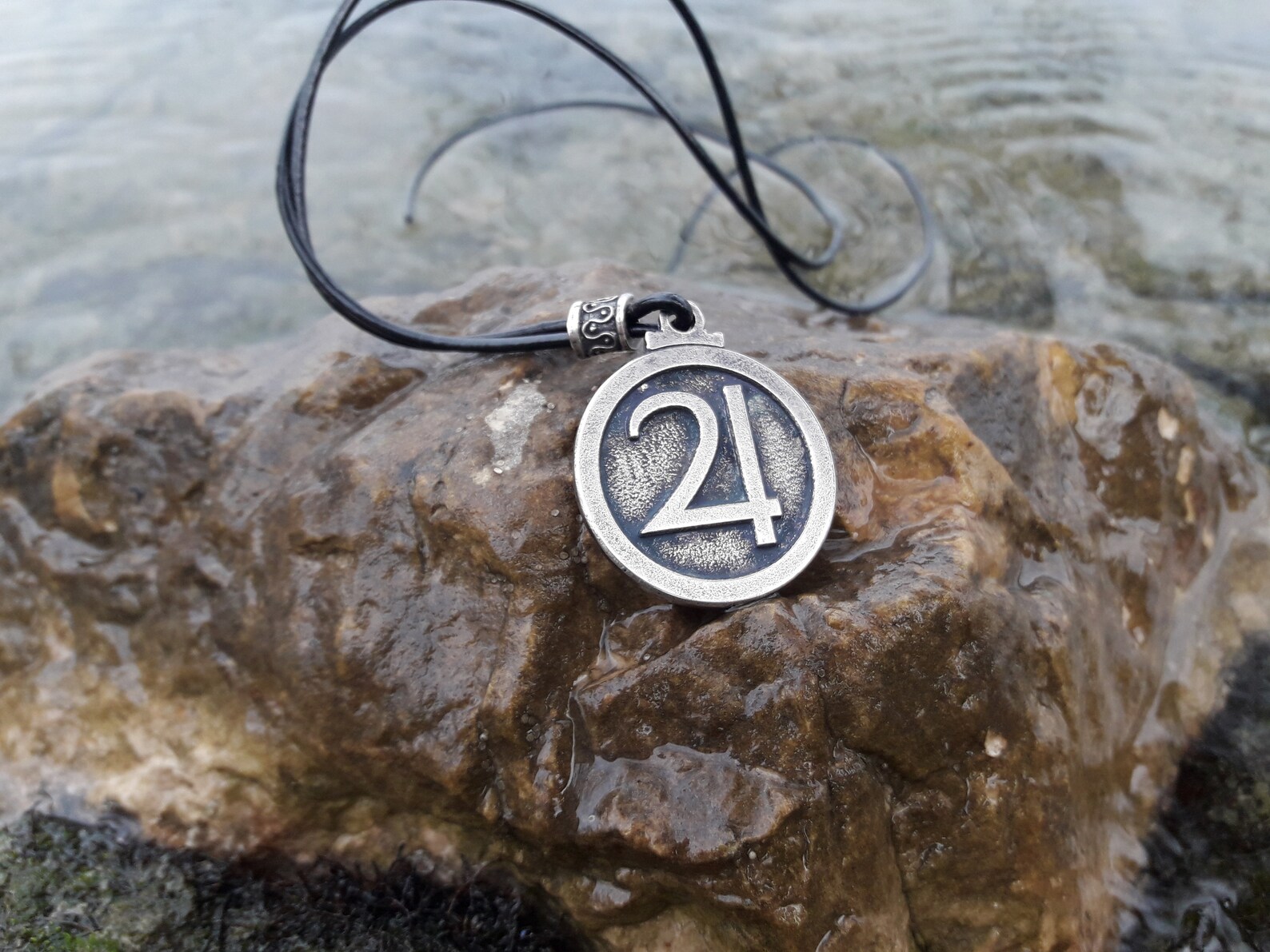 Jupiter Glyph Leather Necklace,jupiter Astrology Symbol Jewelry,symbol ...