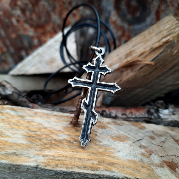 Leather Cross Orthodox - Etsy UK