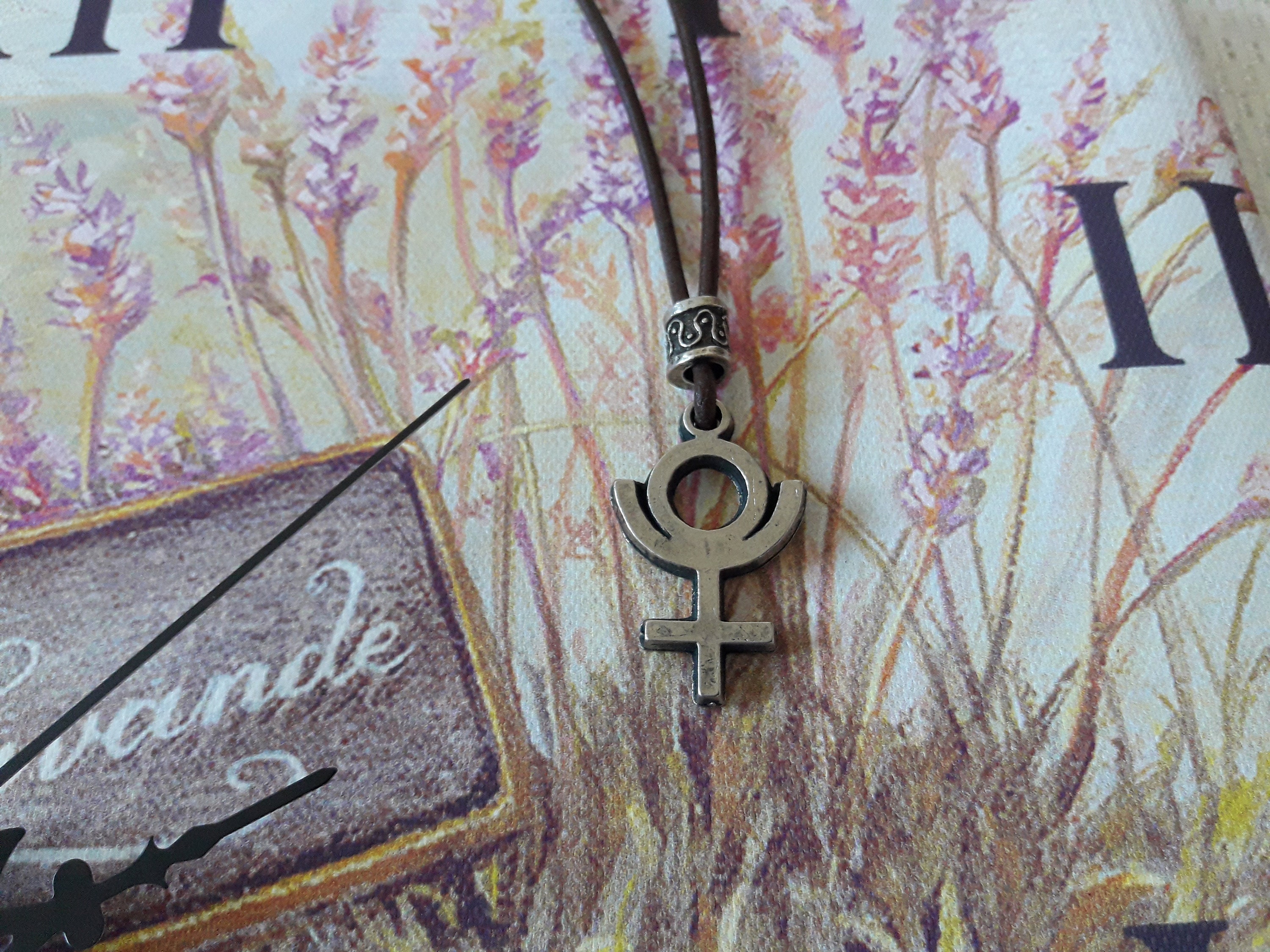 Pluto's Astrological Symbol Necklacepluto Glyph - Etsy