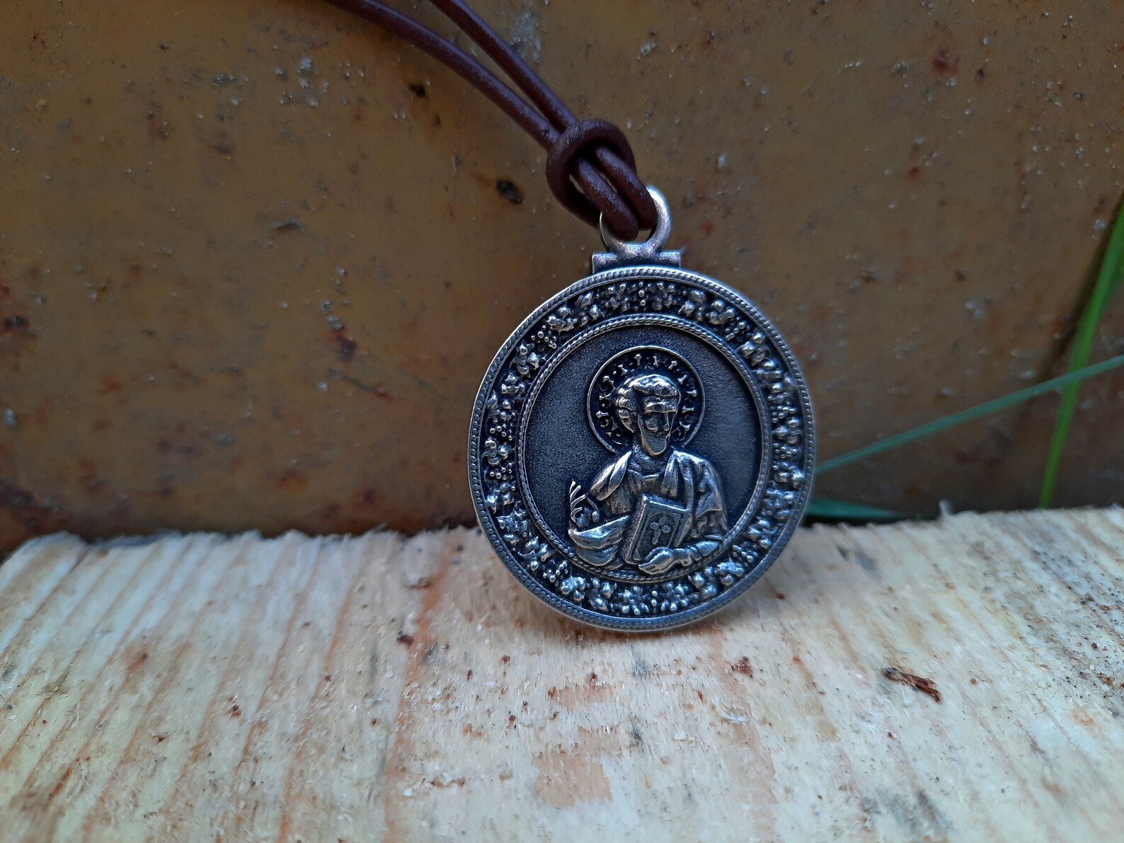 Saint Luke the Evangelist Necklace,st.lucas on the Medallion Pendant ...