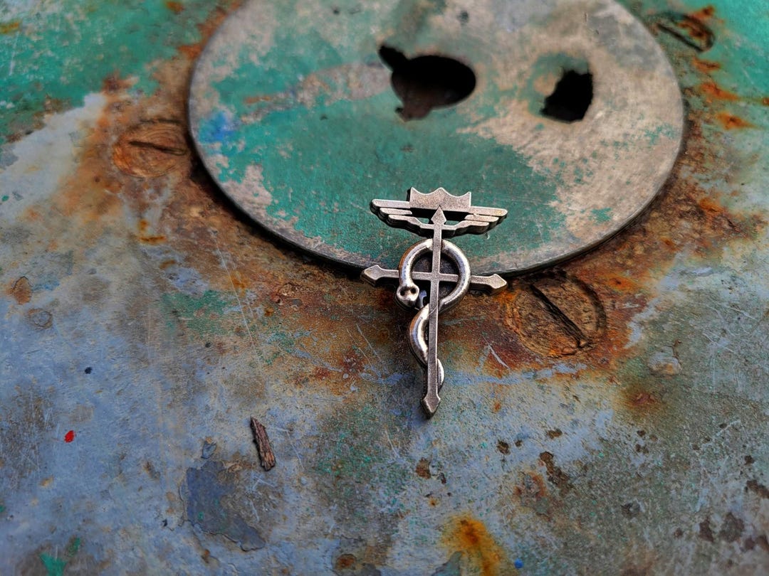 Nicolas Flamel Alchemy Symbol Pin Badge,alchemy Caduceus Pins,nicolas ...