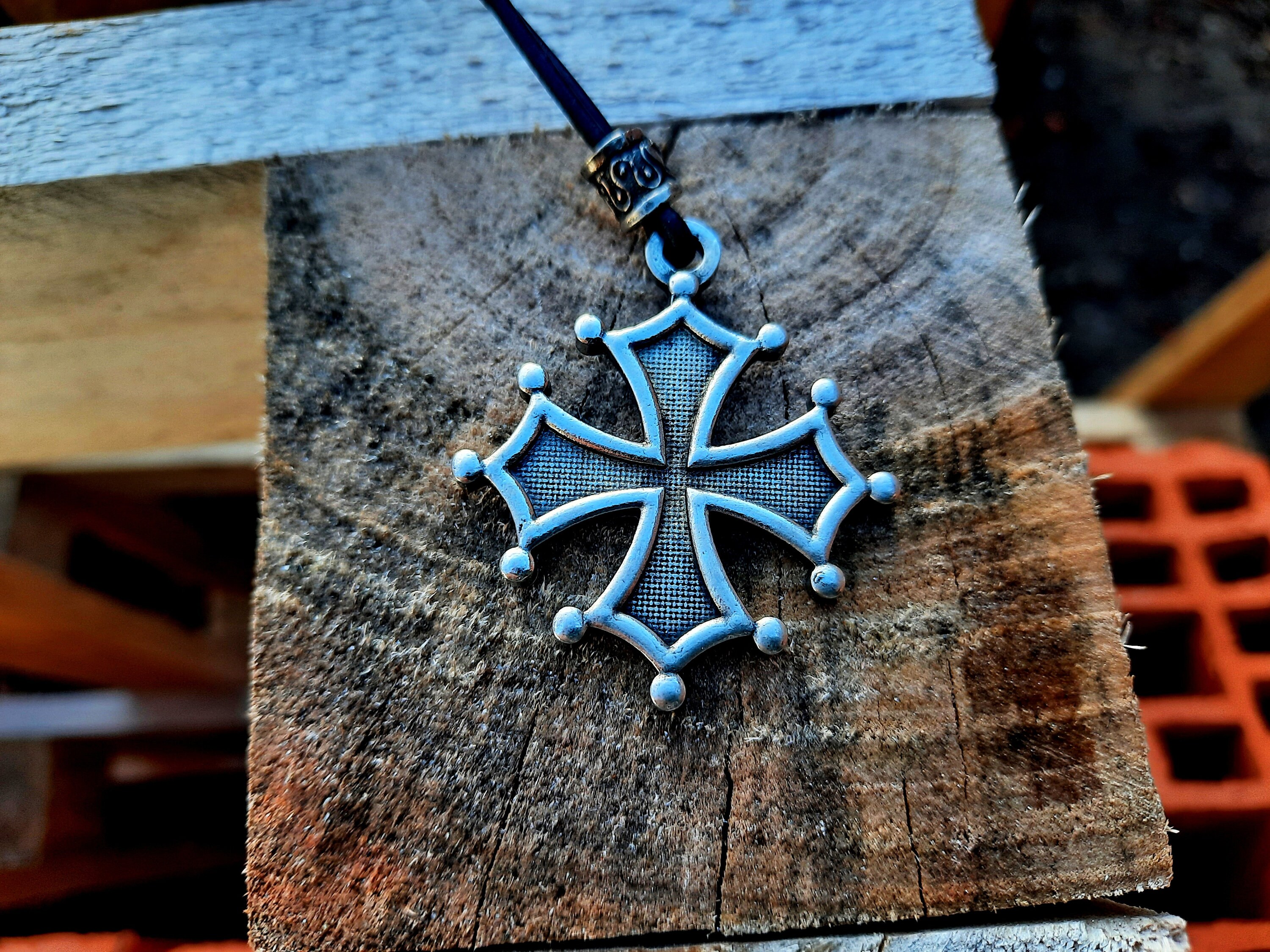 Occitan Cross Symbol Necklace, Cross of Toulouse Jewelry,heraldically ...