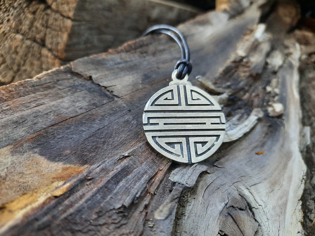 Shou Chinese Symbol for Longevity Necklace,prosperity and Longevity ...