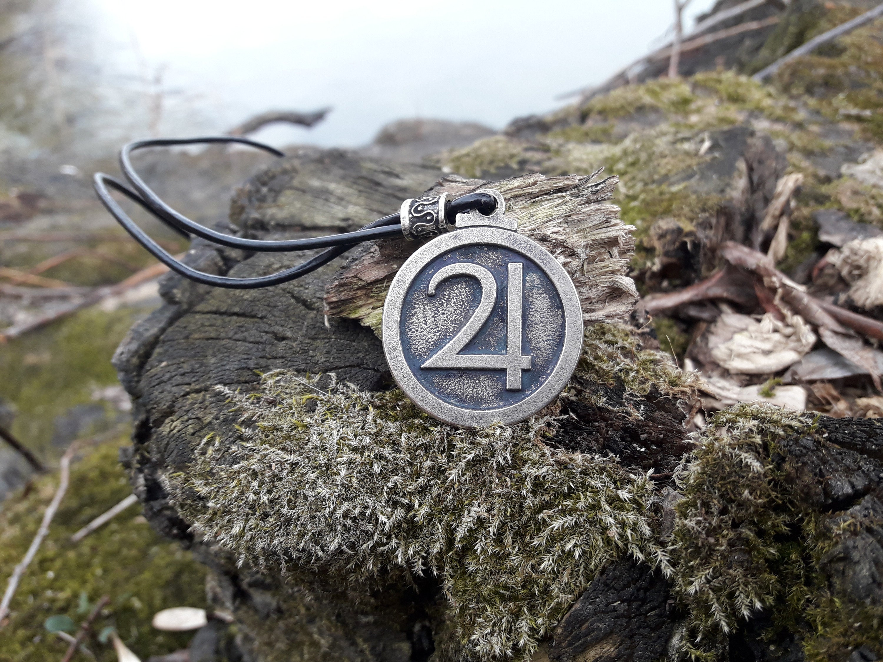 Jupiter Glyph Leather Necklace,jupiter Astrology Symbol Jewelry,symbol ...