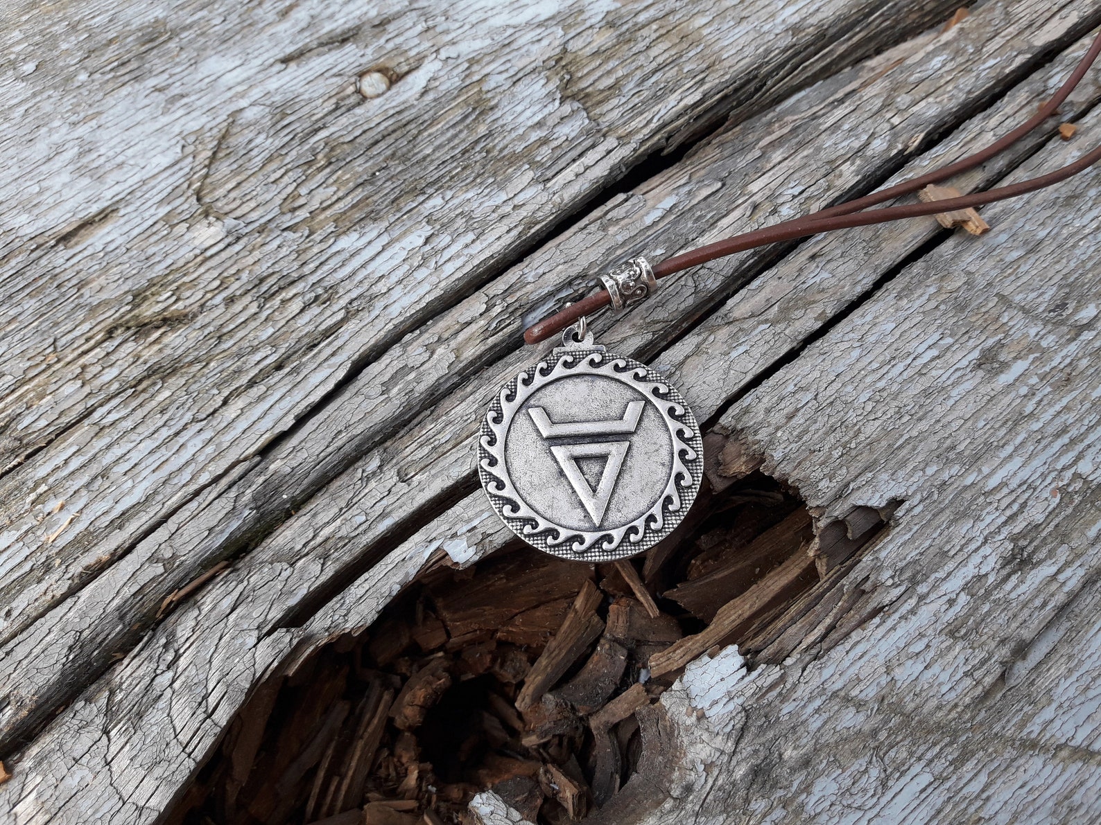 Veles Slavic God Symbol Necklacegod of Landwatervolos God - Etsy