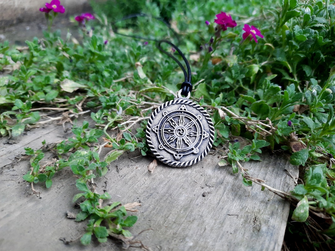 Dharmachakra,wheel of Dharma Necklace,indian Religions,buddhist Dharma ...