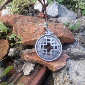 Veljusa Cross in Medallion Leather Necklace,macedonian Cross Keychain ...