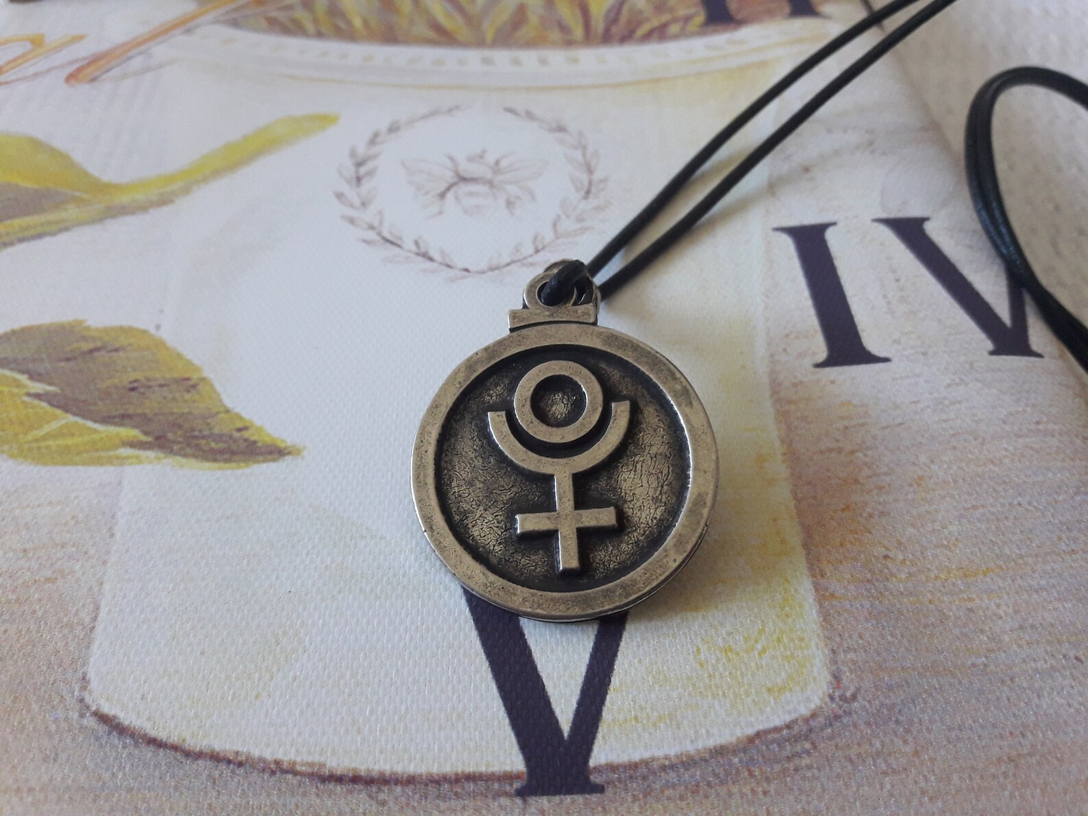 Pluto's Astrological Symbol Necklace,pluto Glyph Jewelry,planetary ...
