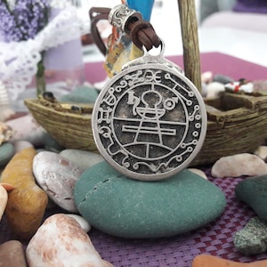 Secret Seal of Solomon Talisman Pendant Leather Necklace,amulet ...