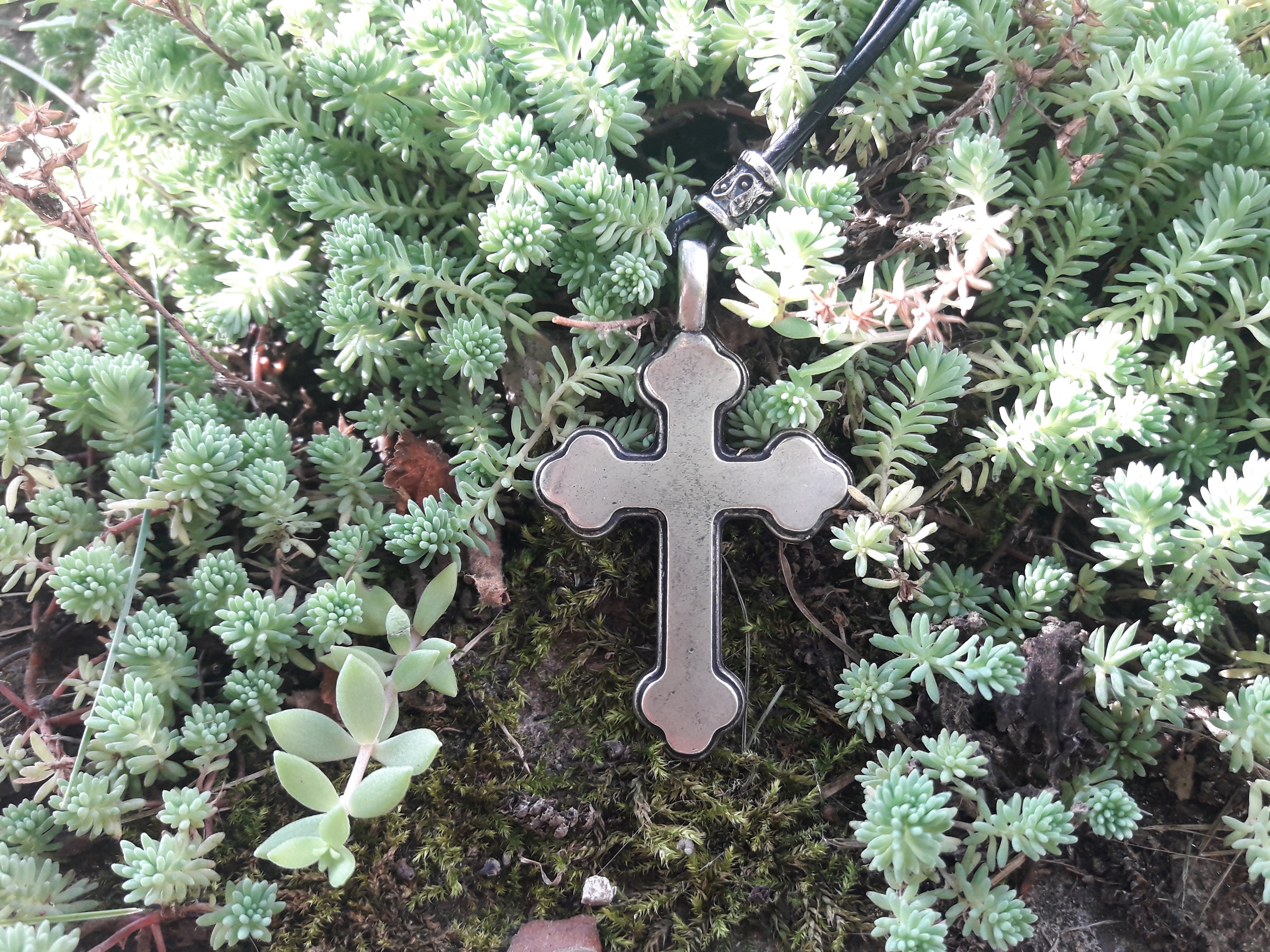 Serbian Orthodox Cross Leather Necklacenational Symbol of - Etsy