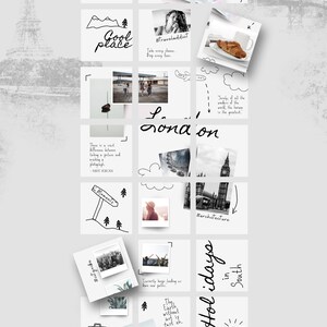 CANVA Instagram PUZZLE Template-traveller-social Media - Etsy