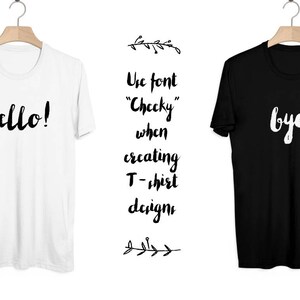 CHEEKY Font-handwritten Brush Font,brush Script,brush Lettering,brush ...