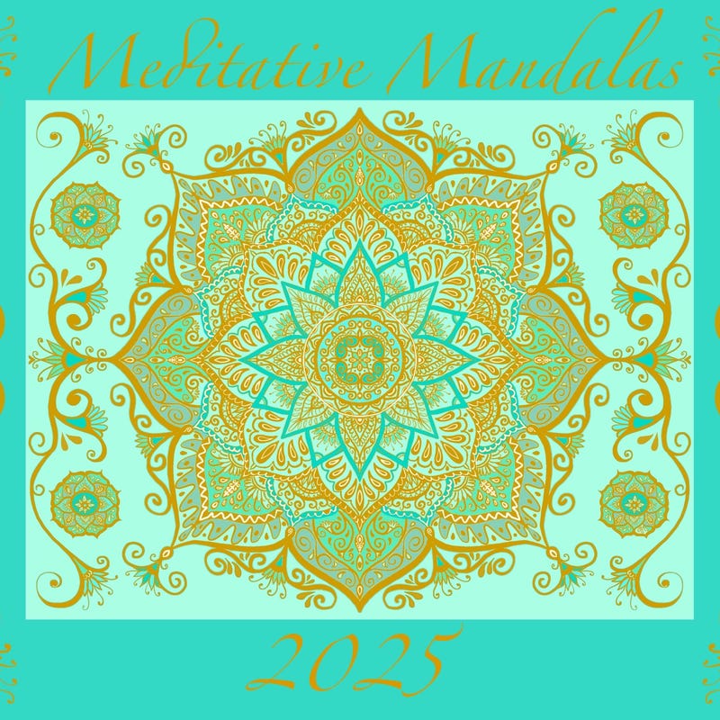 Mandala With Calendar - Etsy