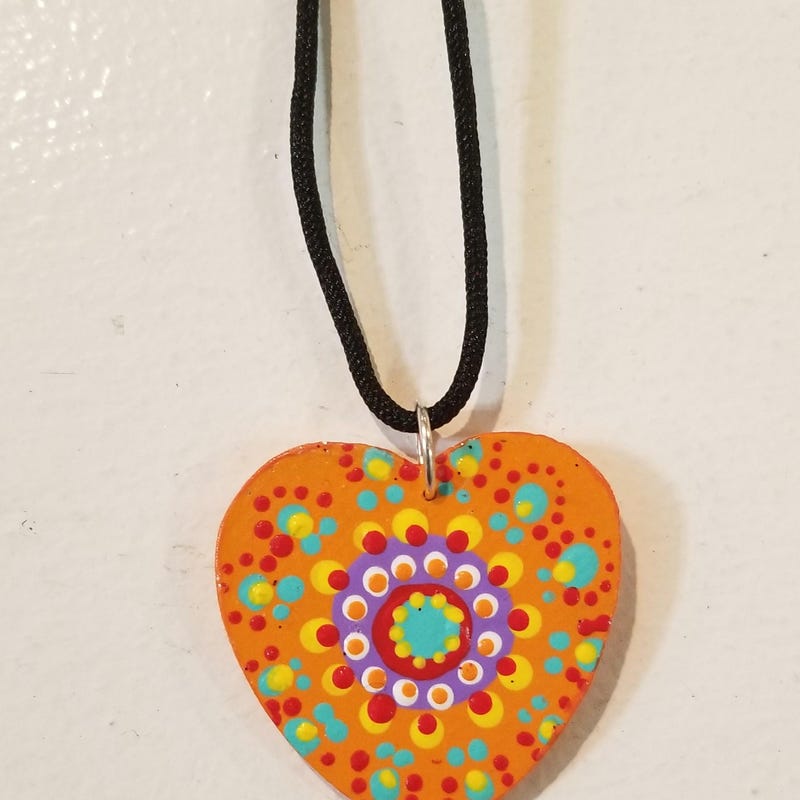 Hand Painted Heart - Etsy