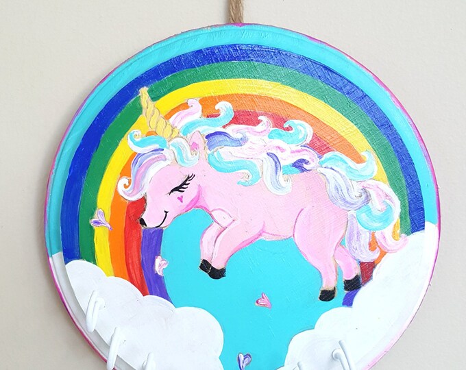 Jewelry Holder and Key Rack rainbow Clouds and Rainbows, Red, Orange ...