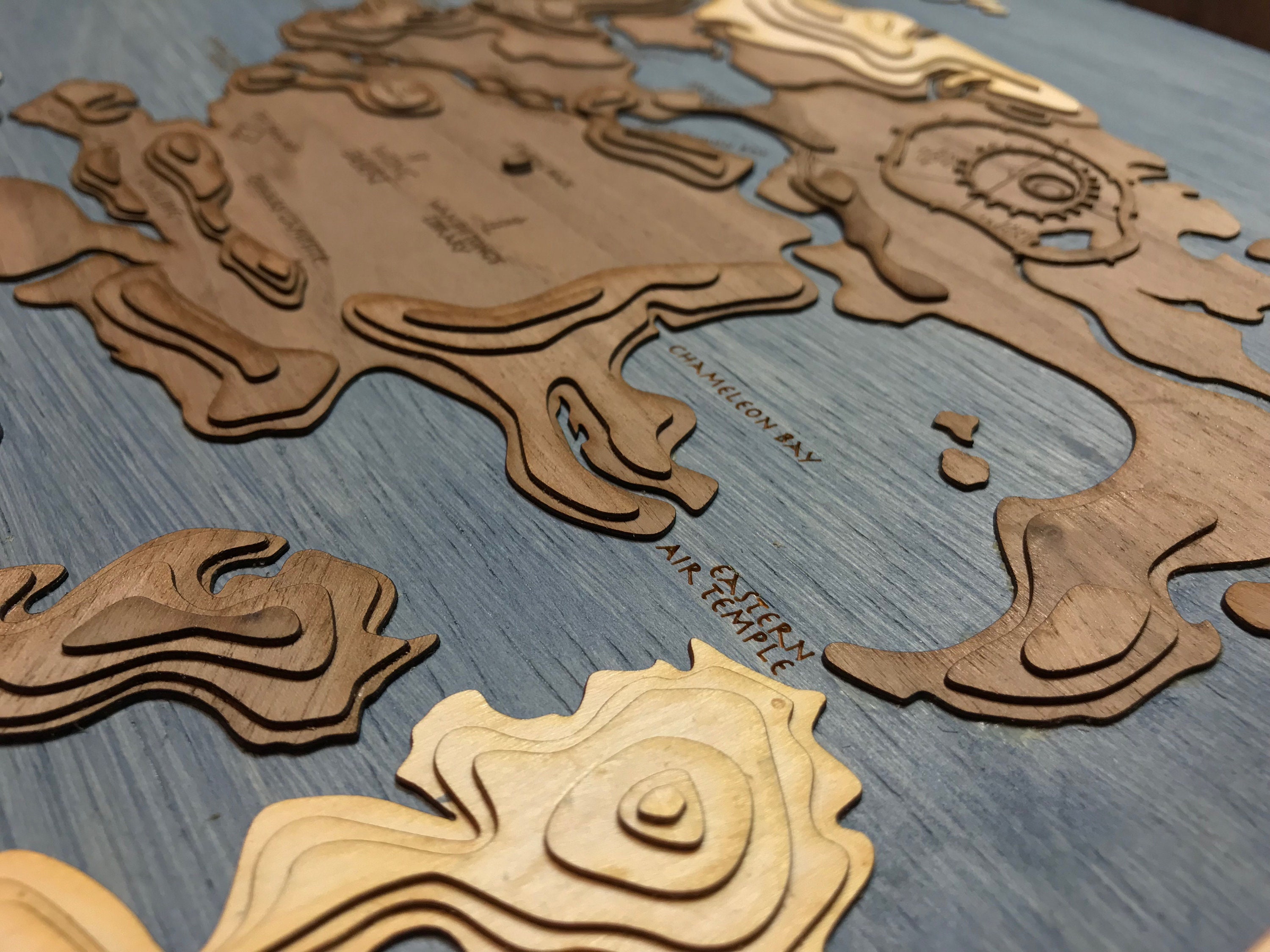 Globes & Maps Avatar The Last Airbender Topographical 3D Printed Map ...