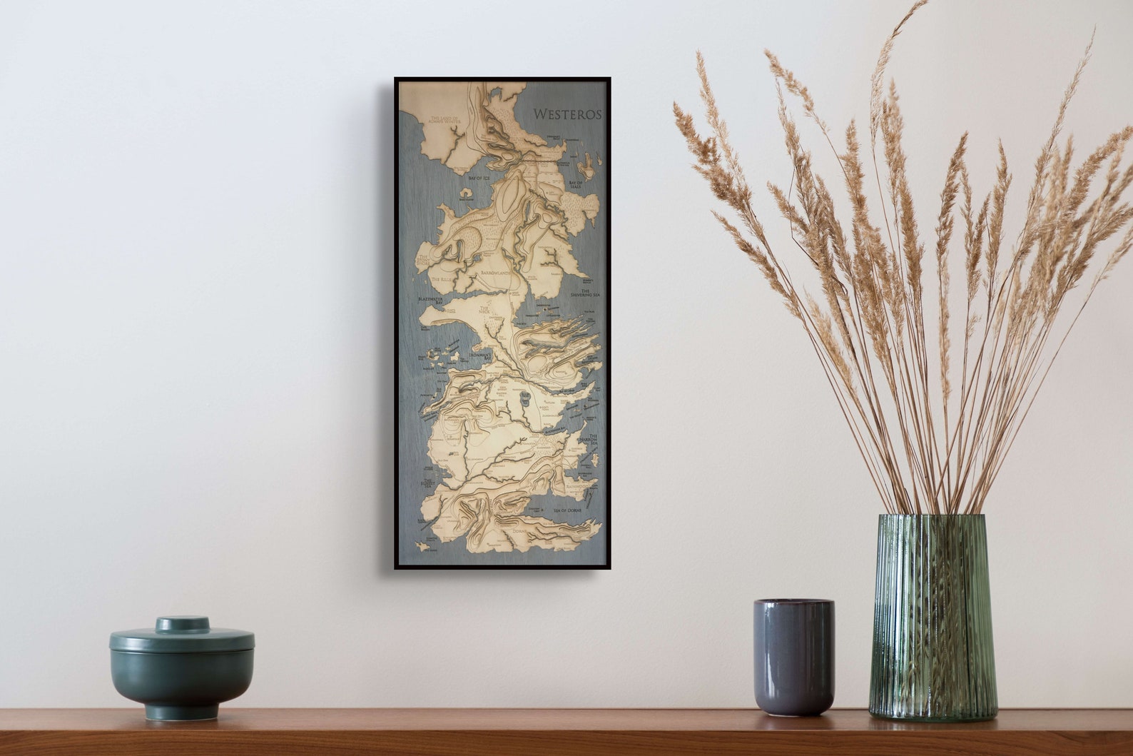 Topographic Map of Westeros Game of Thrones Medium - Etsy