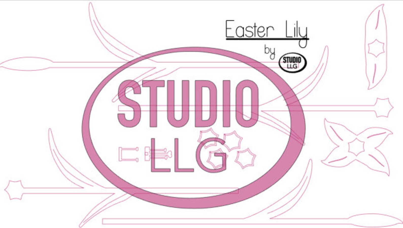 Digital File for Easter Lily Design SVG PDF Instant - Etsy