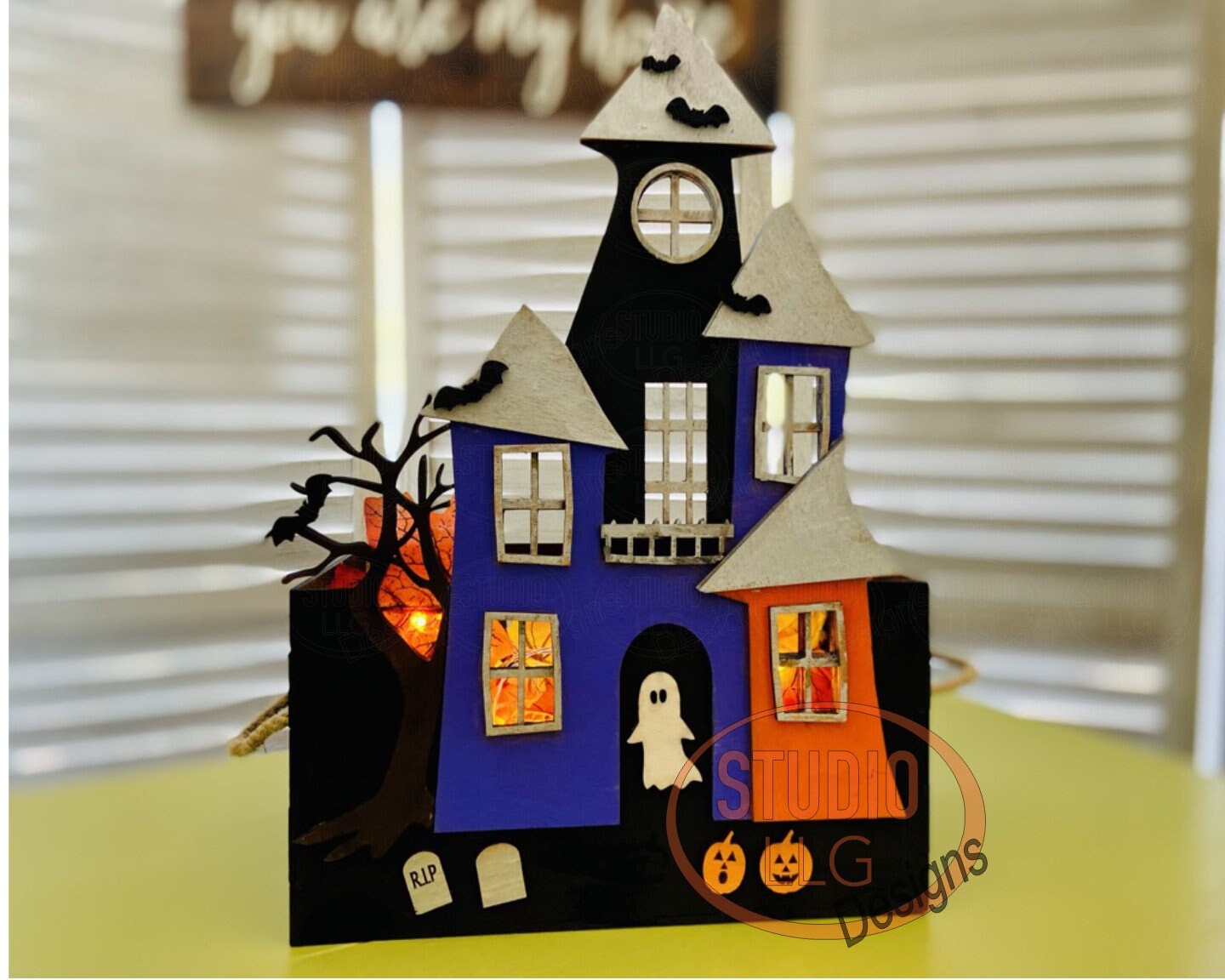 Layered Haunted House Box Digital File Laser Cut Haunted - Etsy