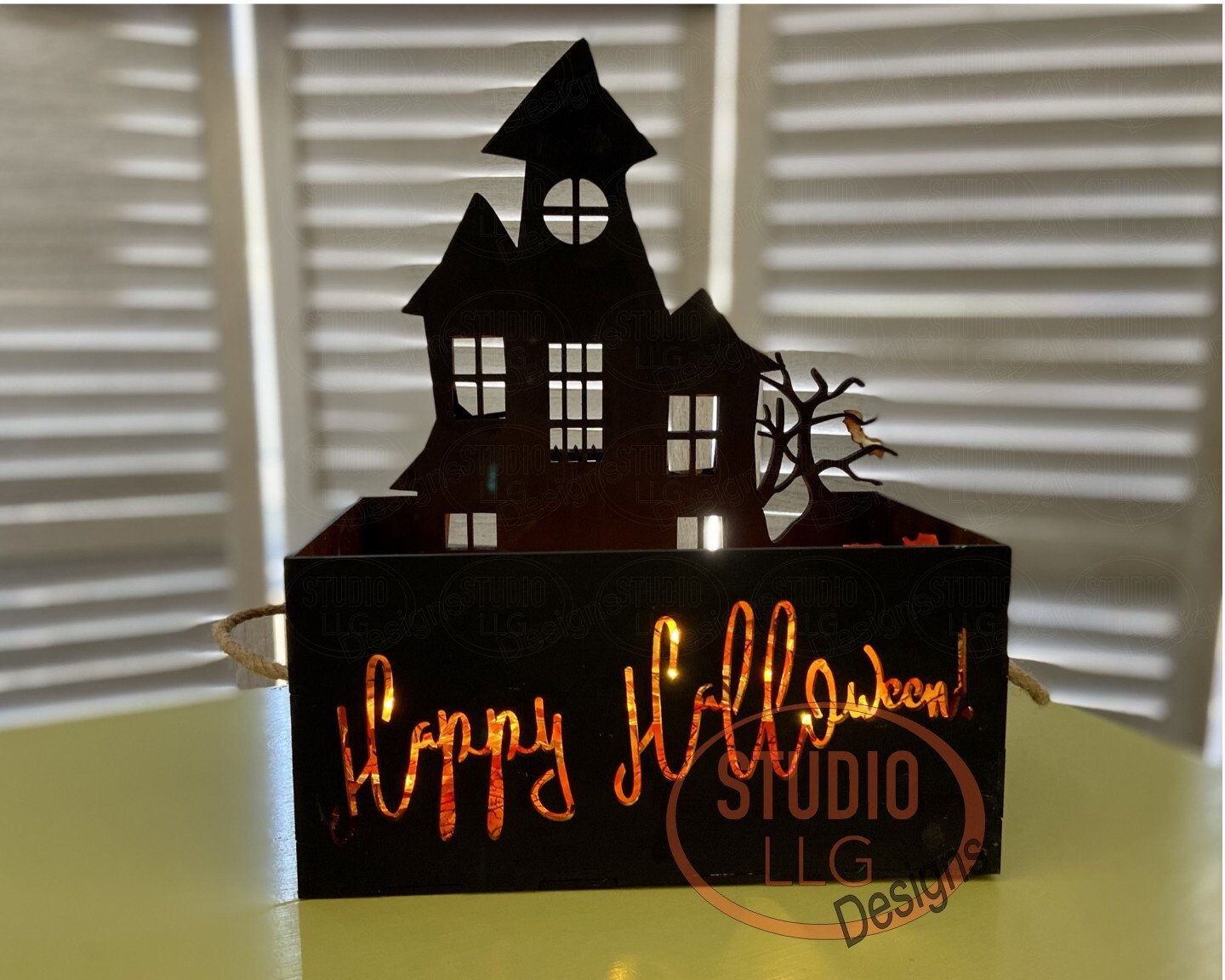 Layered Haunted House Box Digital File Laser Cut Haunted - Etsy