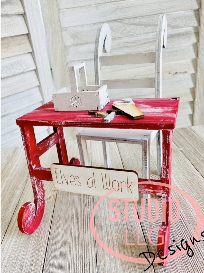 Digital Download -small Workbench - Elf Size - SVG - PDF - Instant ...
