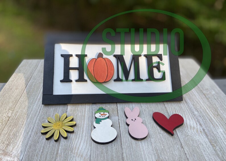 Digital Download for Seasonal Home Sign - 7 Interchangeable Designs ...