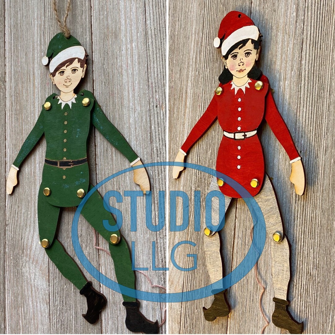 Digital Download -jumping Jack Girl and Boy - Elf -- Digital File - SVG ...