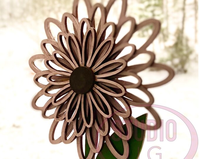 Digital File for Wooden Daisy SVG Laser Cut File Instant Download - Etsy