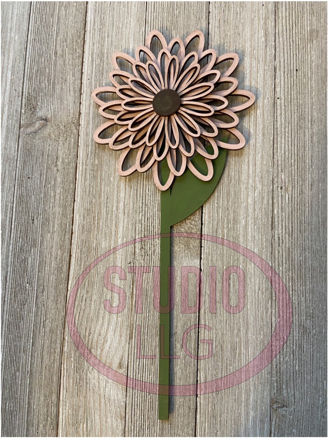 Digital File for Wooden Daisy SVG Laser Cut File Instant - Etsy