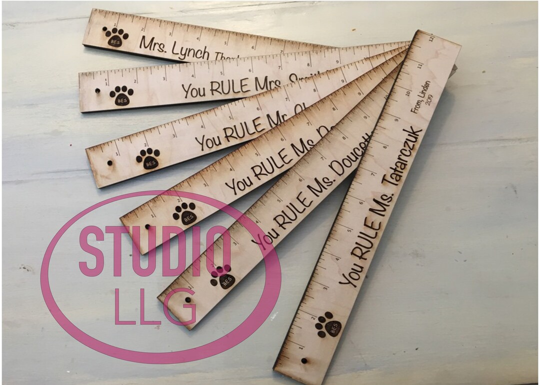 12 Inch Ruler Digital File - SVG - Teacher - Instant Download - Laser ...