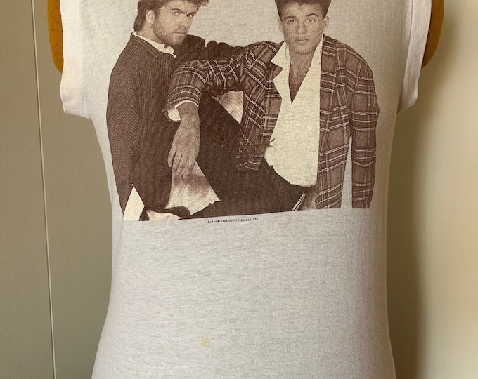 Vintage George Michael Wham! America 1985 Tour Muscle Tank Small - Etsy