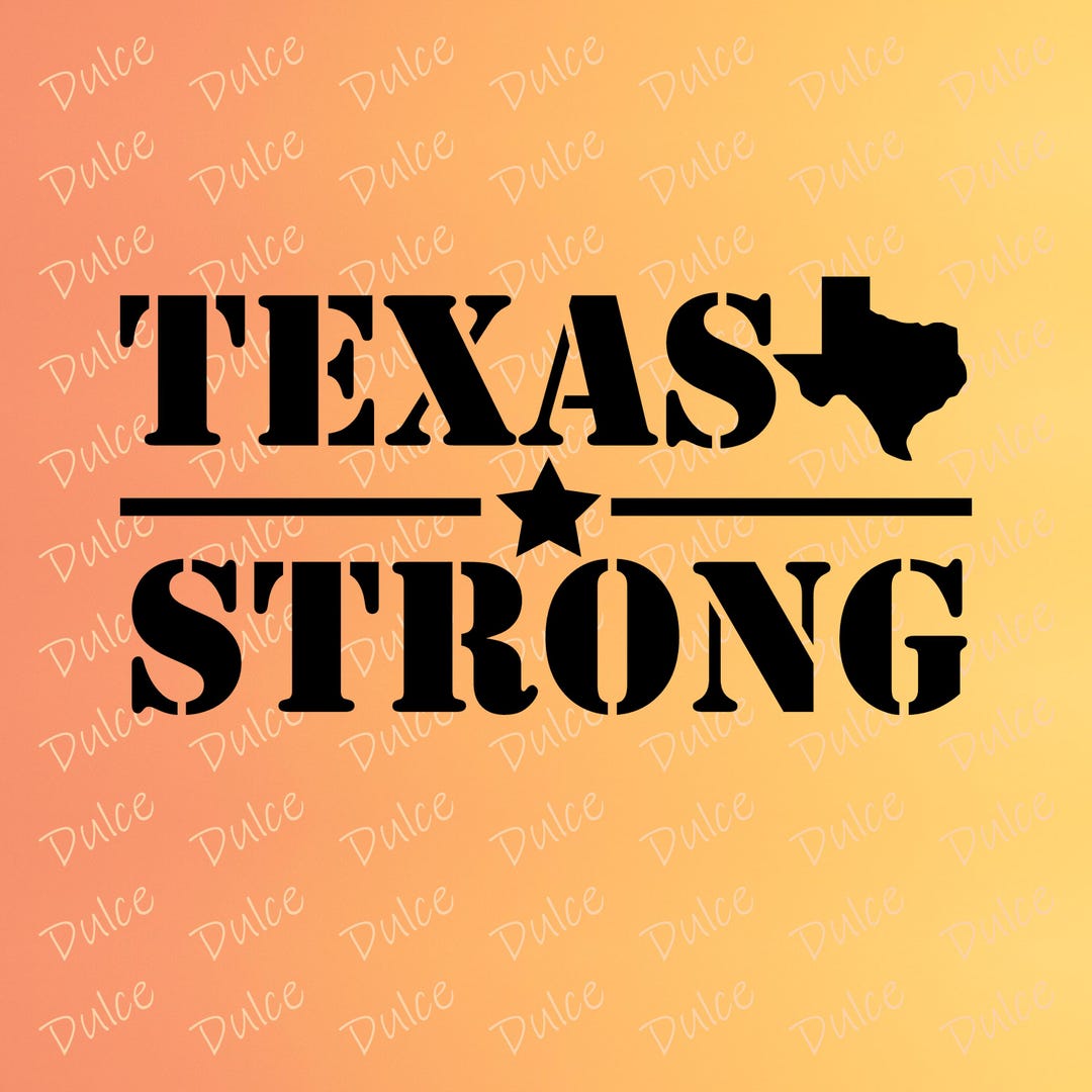 Bold State Silhouette Design Lone Star Pride Texas Strong #3 SVG - Etsy