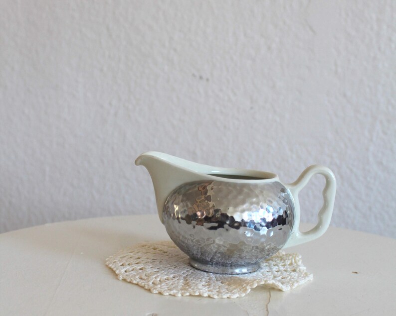 SUS Milk Jug / Bavaria, Germany, Metal and Ceramic - Etsy UK