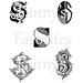Vintage Letter S Monograms: Graphic Design Initials (instant Download ...