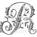 5 Vintage Letter R Monograms: Graphic Design Initials (digital Download ...
