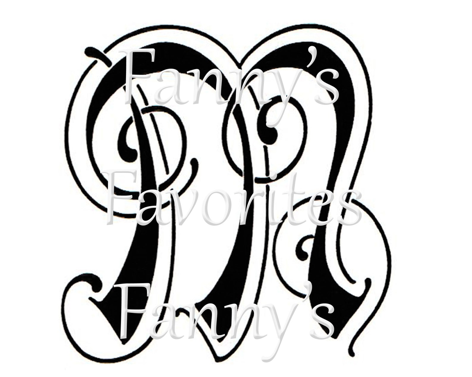 5 Vintage Letter M Monograms, M Initials, Graphic Monogram Designs ...