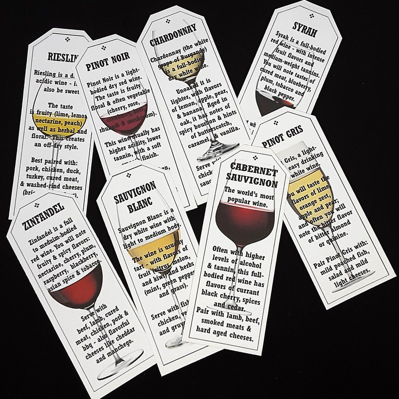 Wine Cards - Etsy