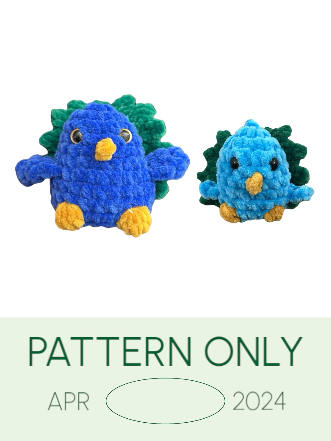 Picasso the Peacock - No Sew Crochet Pattern - Etsy