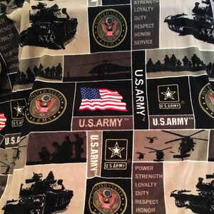Lovemyfabric Fleece United States Army Print Blanket/throw - Etsy