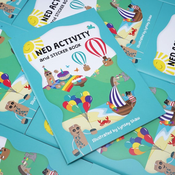 Neds Activity and Sticker Book - Etsy