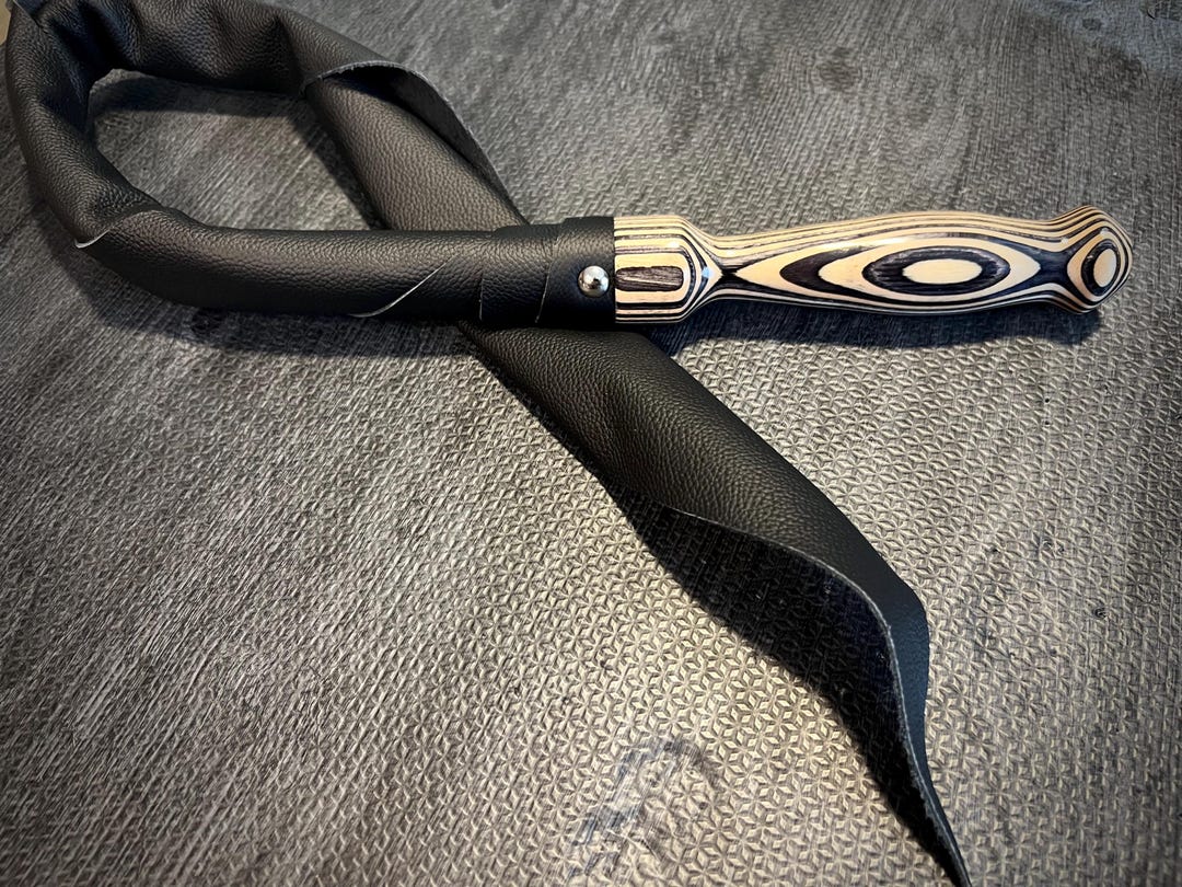 Dragon Tail Whip - Black Leather - Handcrafted, BDSM Spanking Toy - Etsy