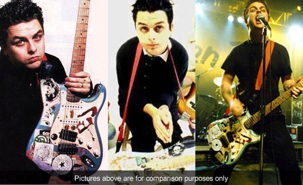1997 BJ Guitars Billie Joe Armstrong Green Day Blue Guitar - Etsy