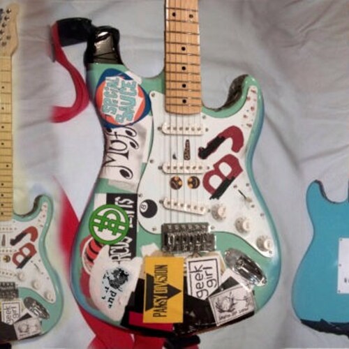 1994 BJ Guitars Billie Joe Armstrong Green Day Blue Guitar - Etsy