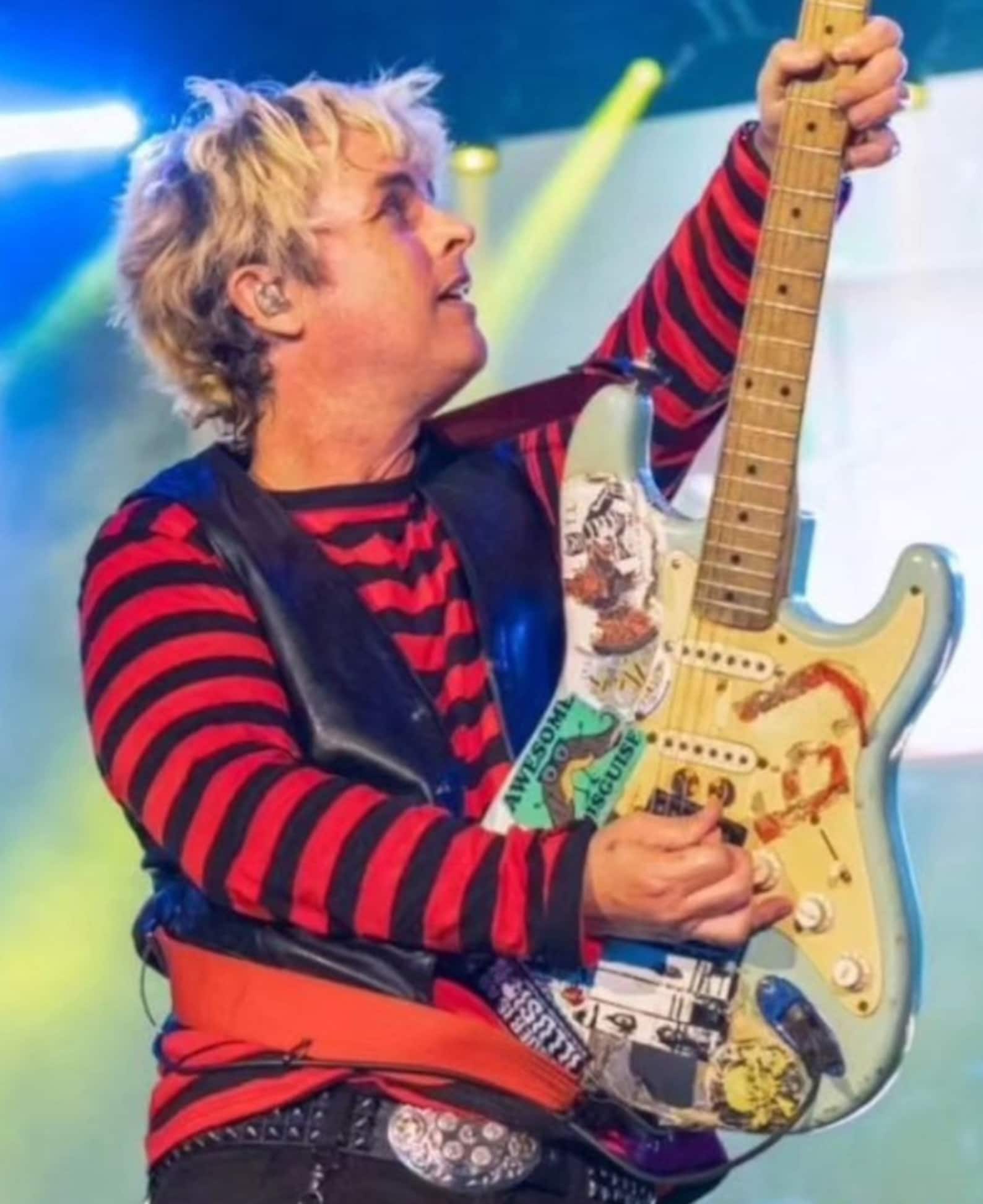2023 BJ Guitars Billie Joe Armstrong Billie Joe Green Day Blue Guitar ...